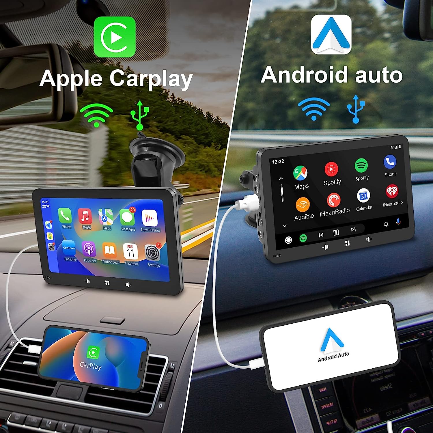 Wireless Carplay/Android Auto Screen